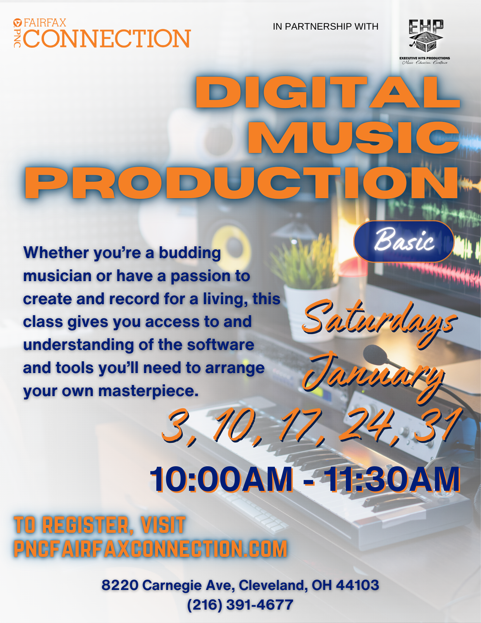 Digital Music Recording & Production – Basic (LIVE) - PNC Fairfax ...